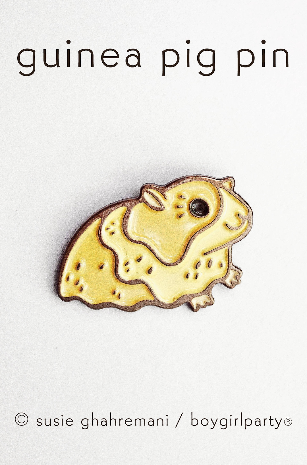 Cute Enamel Pins — Hamster Jewelry Kawaii Gerbil Gift for Guinea Pig ...