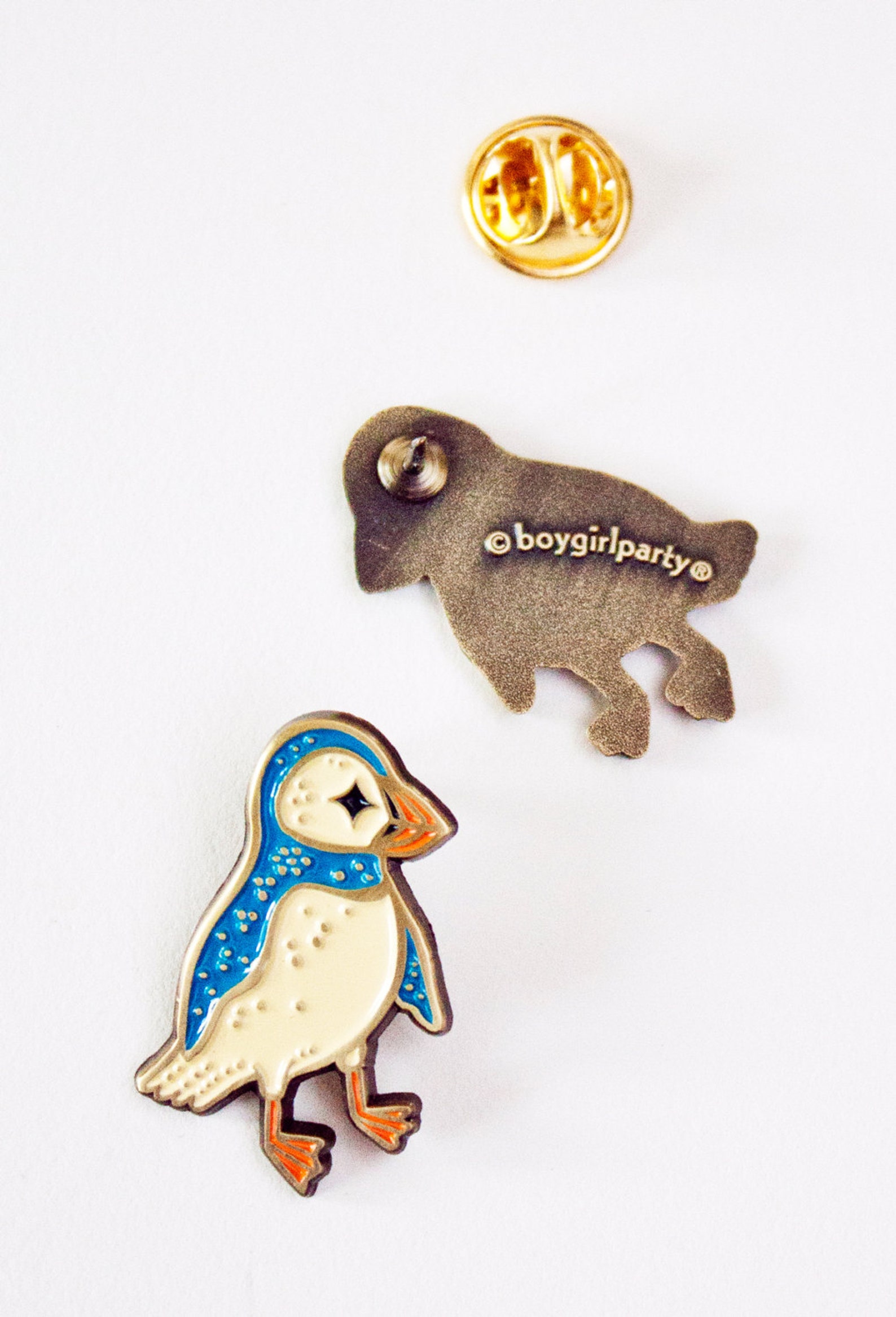 Kawaii Animal Enamel Pin PUFFIN Cute Pins Animal Pins - Etsy