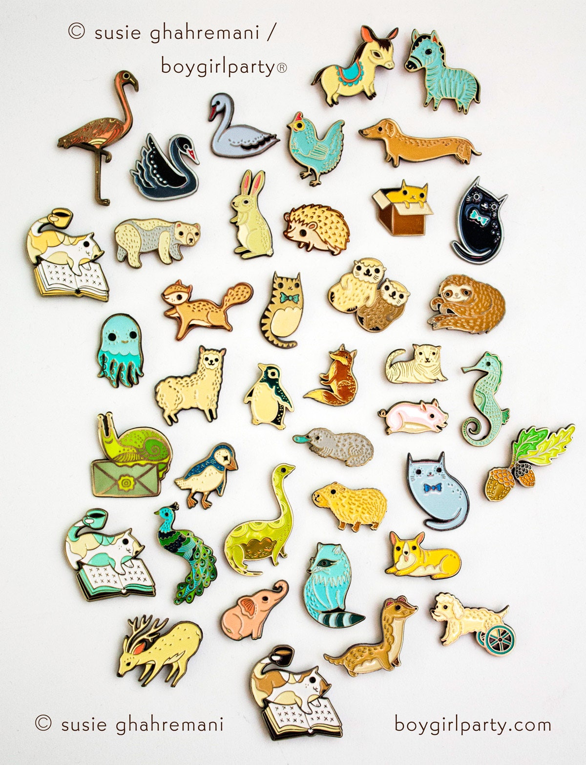 Kawaii Animal Enamel Pin PUFFIN Cute Pins Animal Pins | Etsy