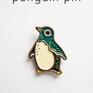 Penguin ENAMEL PIN Kawaii Gifts Cloisonne Penguin Pin, Tiny Penguin ...