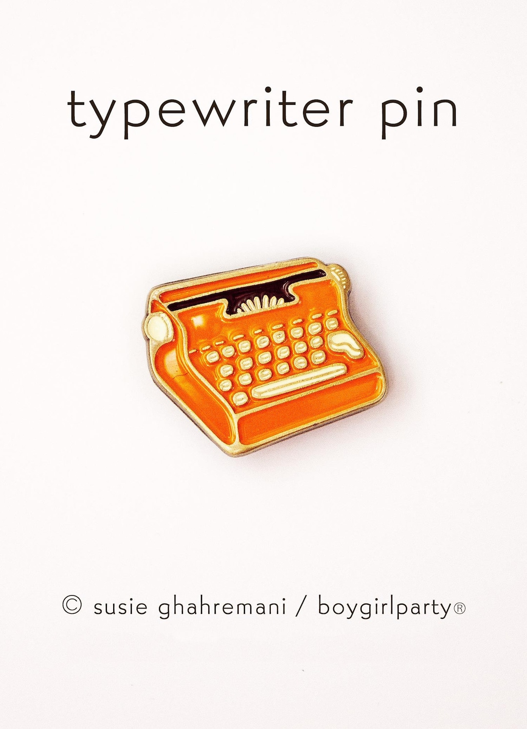 TYPEWRITER Pin — Writer Enamel Pin — Writing Enamel Pin — Librarian ...