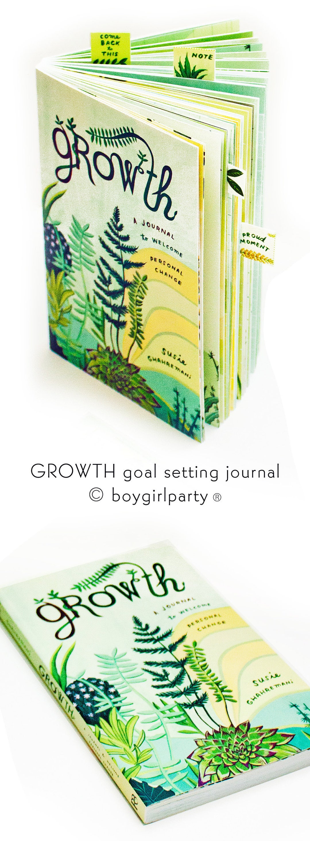 Goal Planner Journal — Self Care Writing Journal — Plant Lover Gift ...