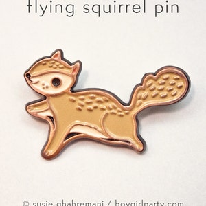 Enamel Pin, SQUIRREL PIN, Squirrel Enamel Pin, Backpack Pins, Animal ...