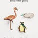 Penguin ENAMEL PIN Kawaii Gifts Cloisonne Penguin Pin Tiny - Etsy