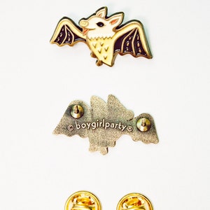 Bat Pin — Cute Bat Gift — Halloween Pins — Fruit Bat Enamel Pin ...