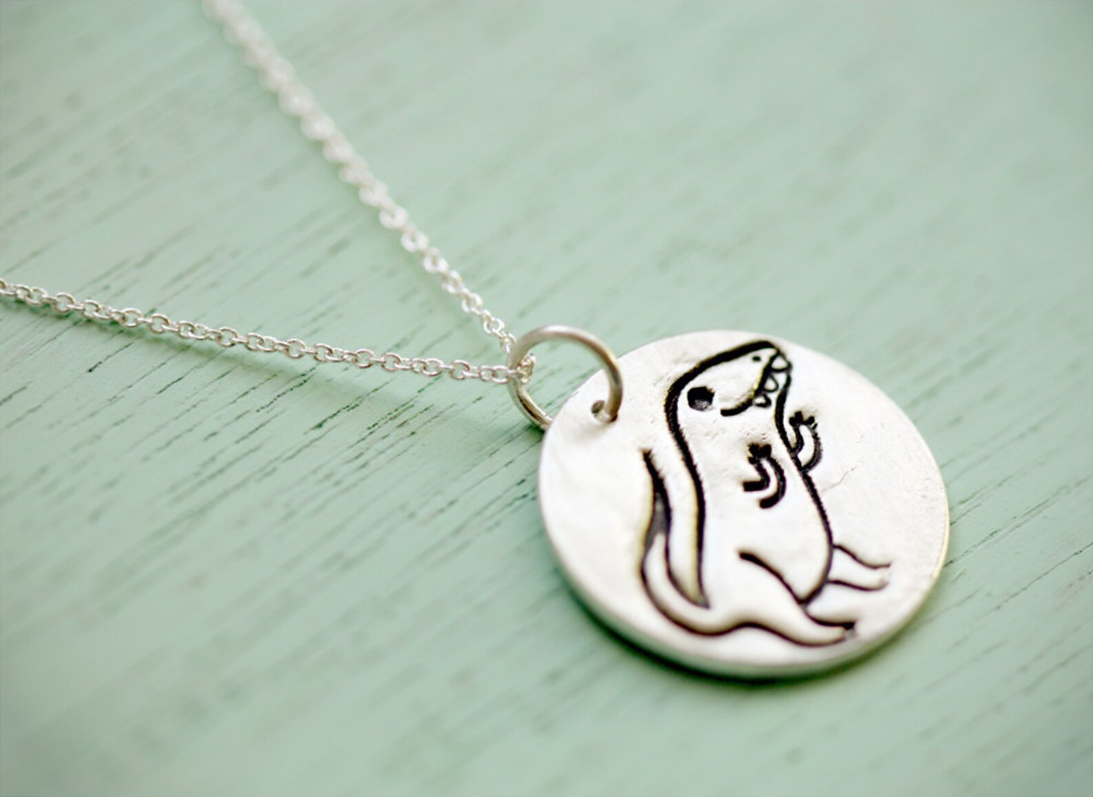 DINOSAUR NECKLACE, T Rex Jewelry, T-rex Animal Jewelry, Science Nerd ...