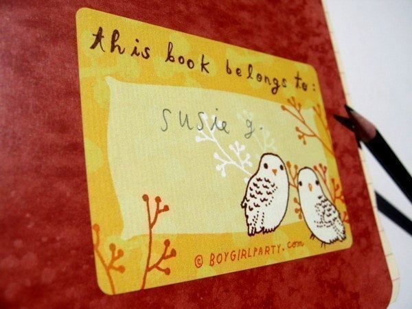 Bookplate Stickers ex Libris owl Book Labels for Teachers | Etsy