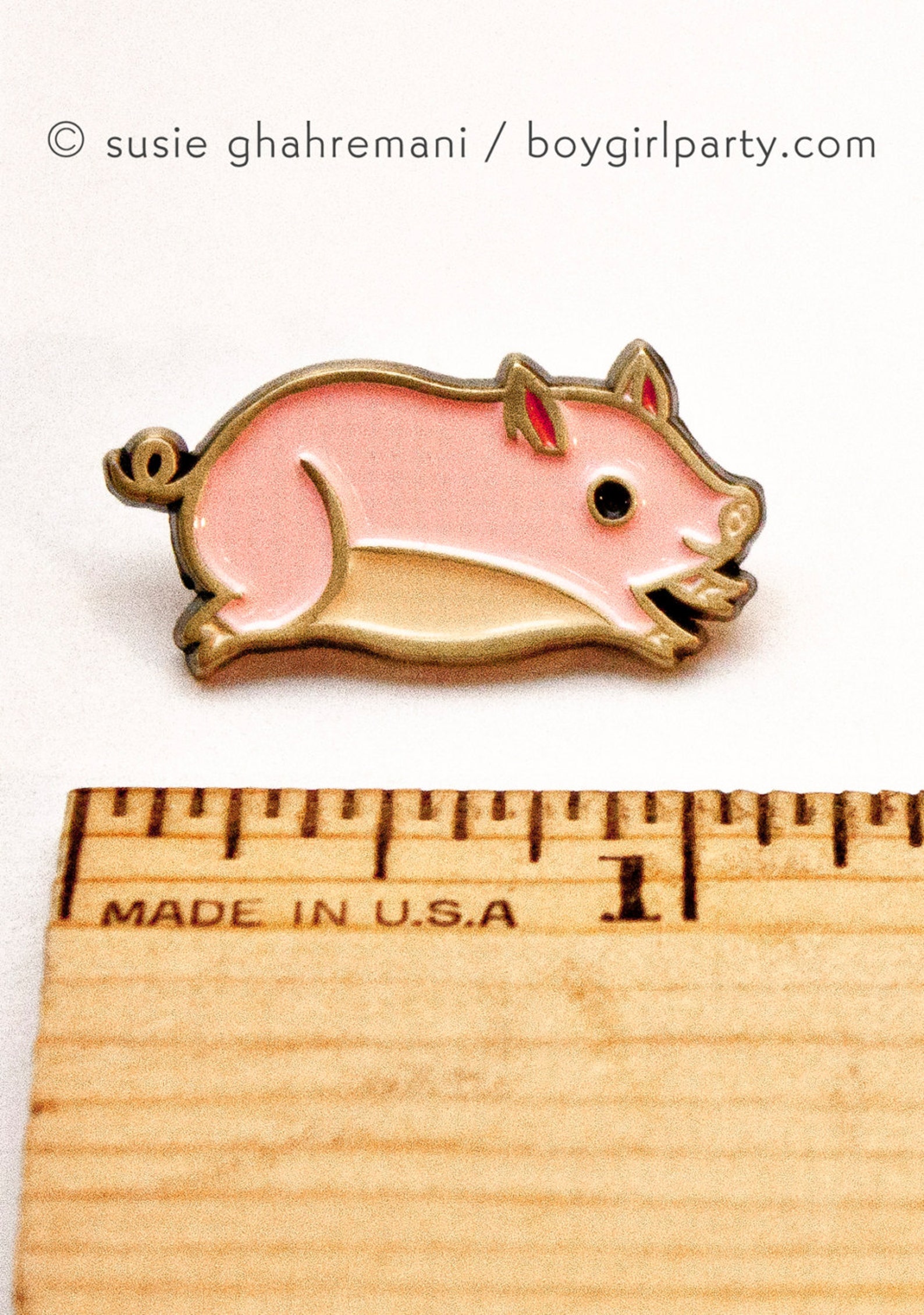 Enamel Pin PIG PIN Teacup Pig Enamel Pin Pink Pig Pins / - Etsy