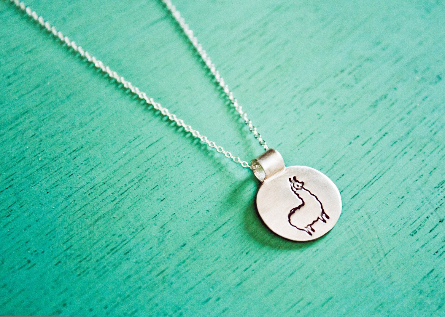 ALPACA necklace Llama jewelry Handmade Silver Animal | Etsy