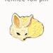 FENNEC FOX Enamel Pin -- Desert Fox Brooch -- Fennec Fox Jewelry ...