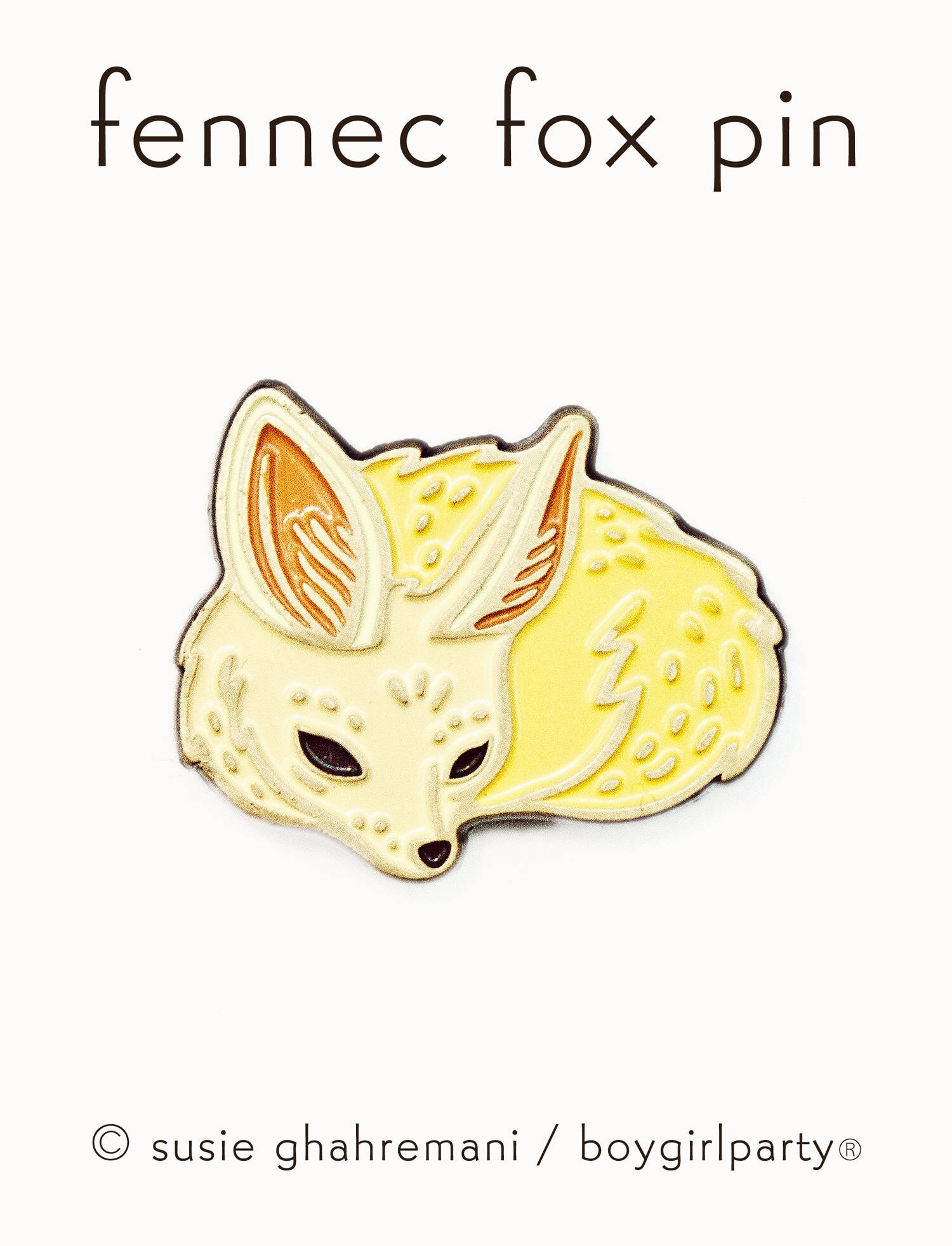 FENNEC FOX Enamel Pin -- Desert Fox Brooch -- Fennec Fox Jewelry ...