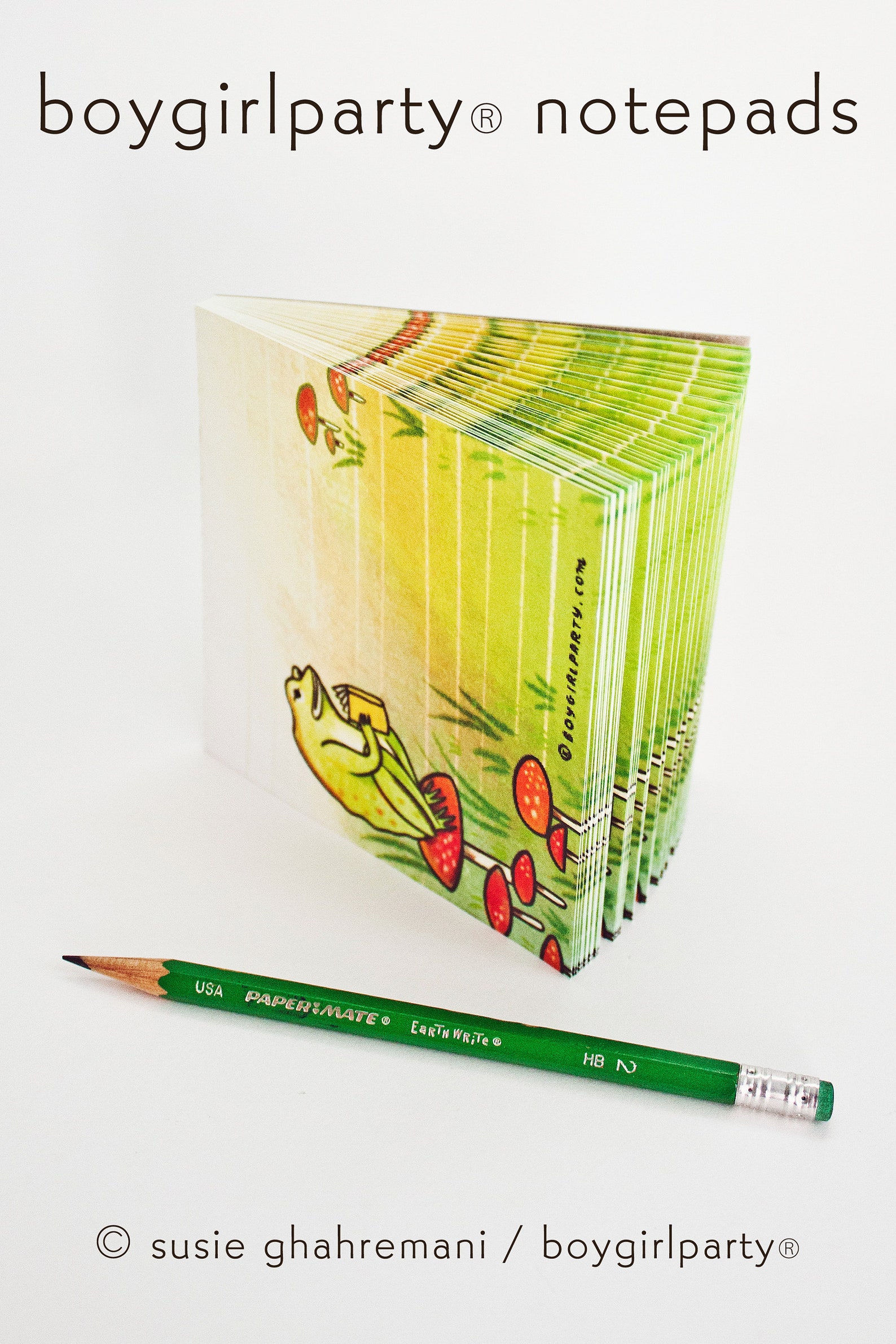 Cute Frog Notepad by Boygirlparty Reading Frog Gift - Etsy