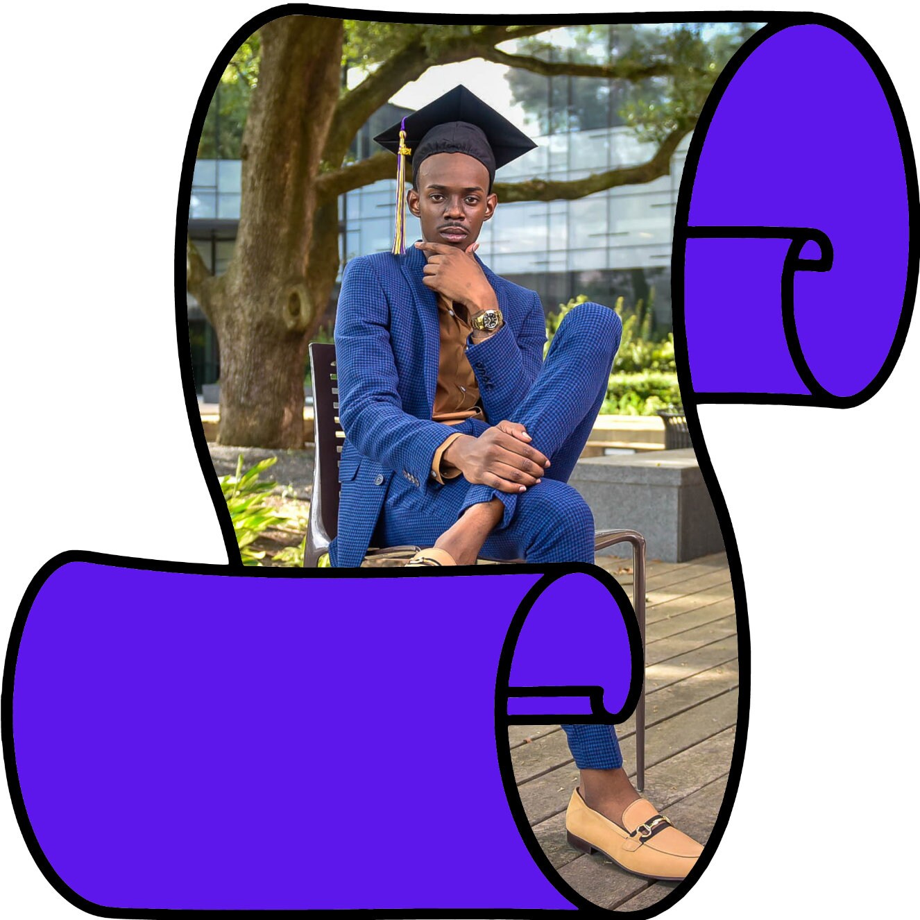 Editable Graduation Fan Scroll Template, Grad Fan, Grad 2024, Grad ...