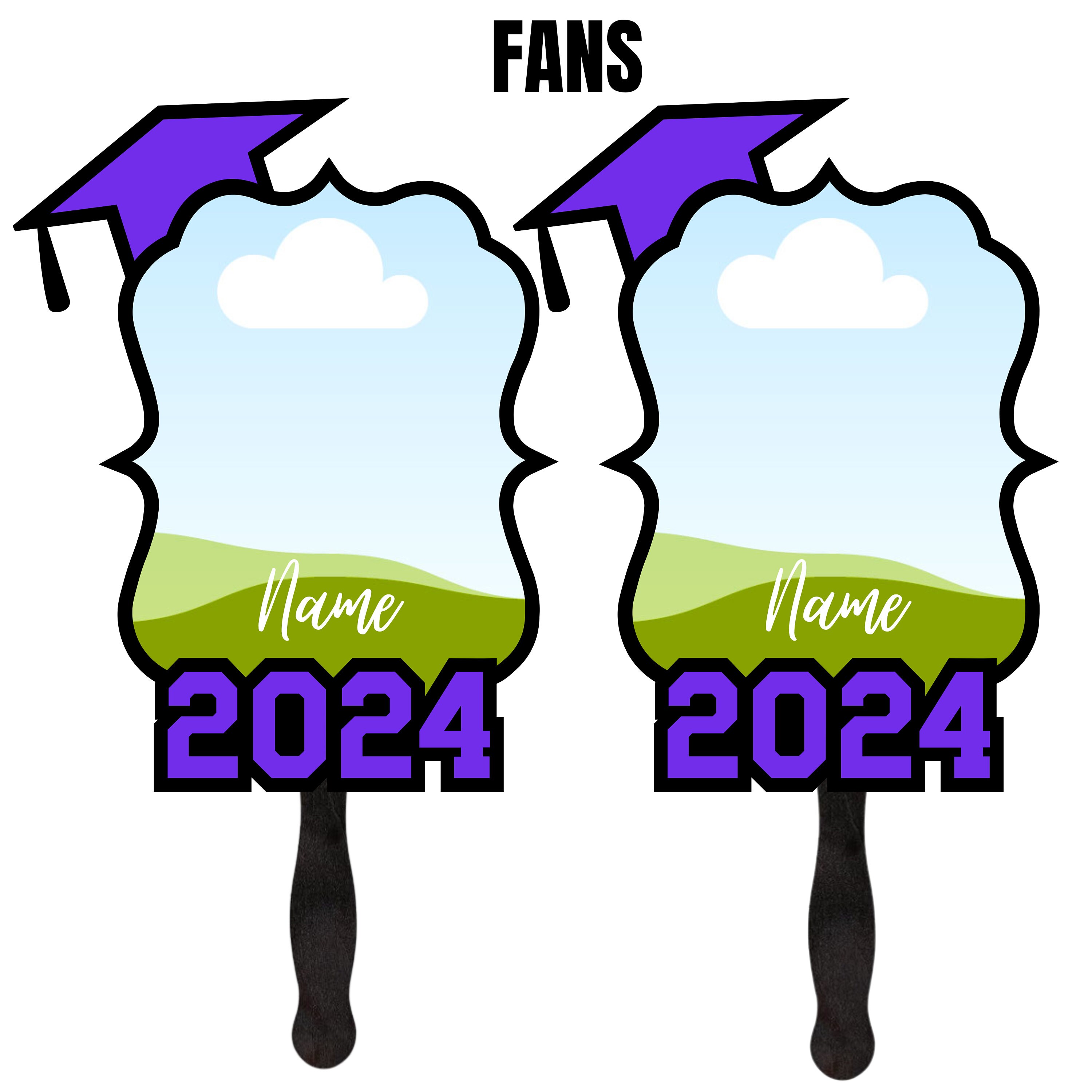 GRADUATION CAP FAN, Grad Cap Fan Template, Custom Grad Fan - Etsy