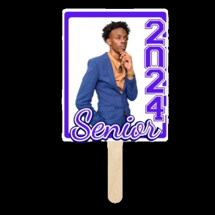 Editable Graduation Fan Scroll Template, Canva Grad Paddle Fan (digital ...
