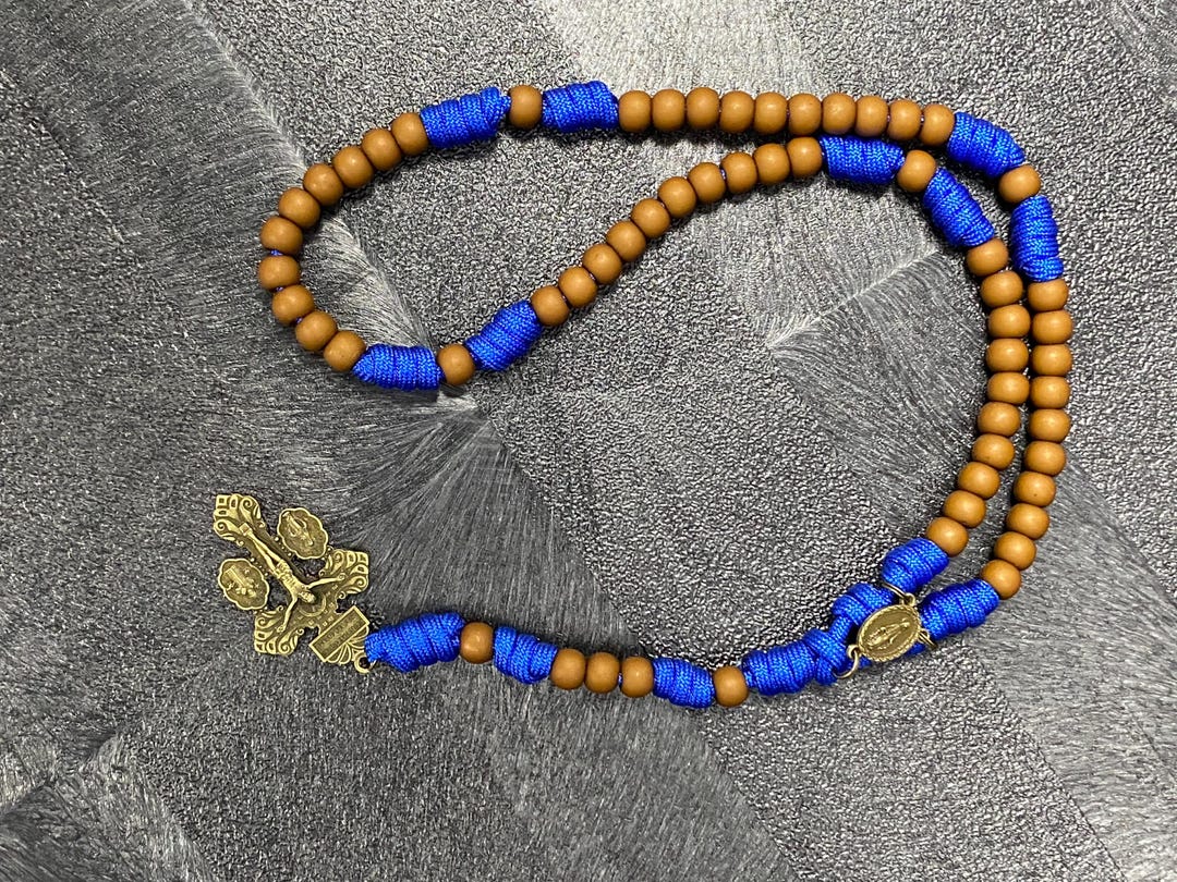 Premium Paracord Rosary - Shoreline - Etsy