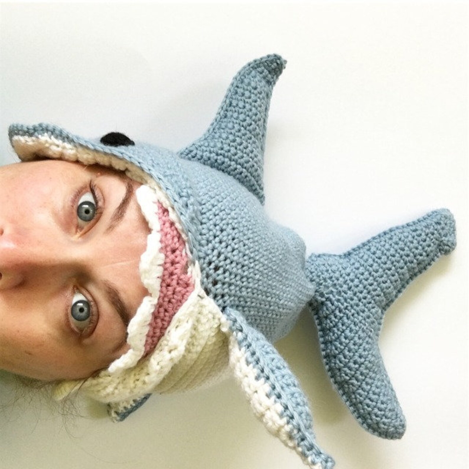 Great White Shark Hat Pattern Unique Halloween Crochet Pattern Shark ...