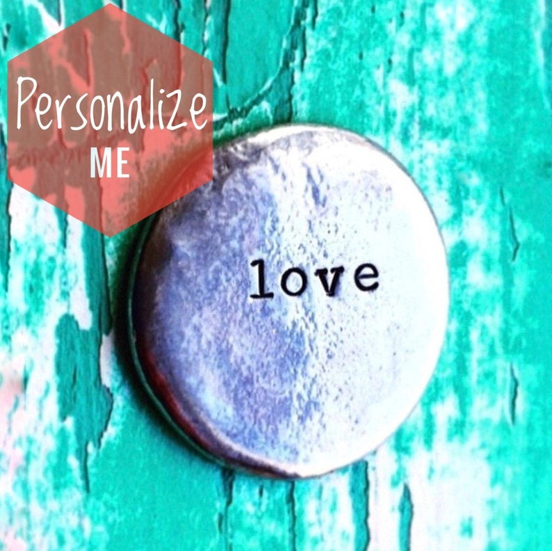 Custom Pocket Metal Coin/ Personalizedtoken/ Gift Idea for Him, 2 Sided ...