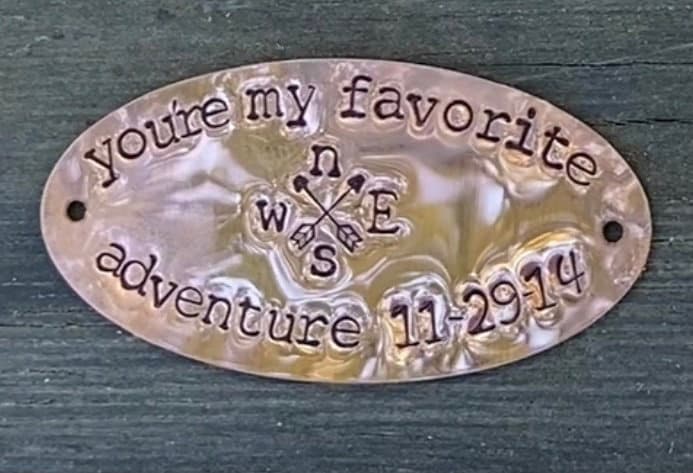 Custom Walking/ Hiking Stick Medallion/ Personalized Hand Stamped ...