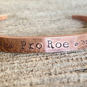 Pro Choice Cuff Bracelet- "we Won't Go Back" 1973 Floral Protest ...