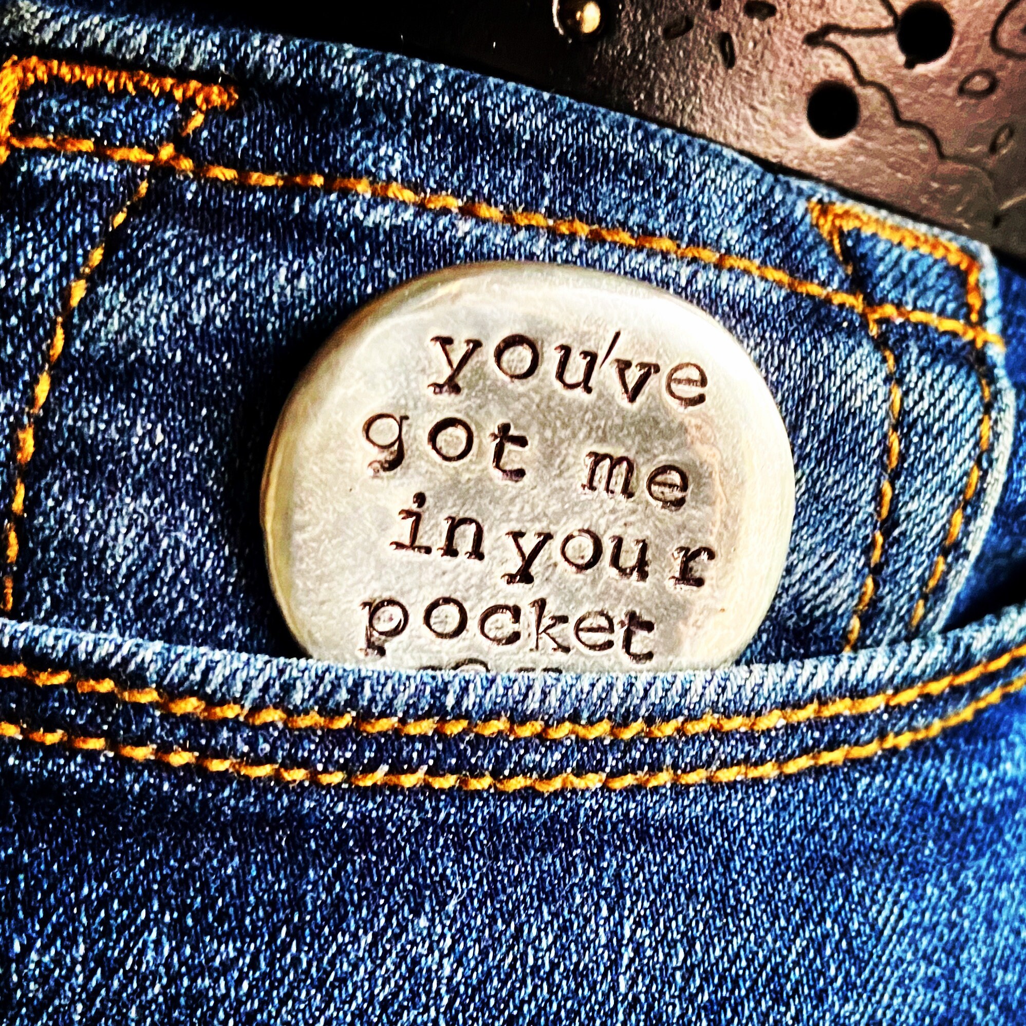 Custom Pocket Metal Coin/ Personalizedtoken/ Gift Idea for Him, 2 Sided ...