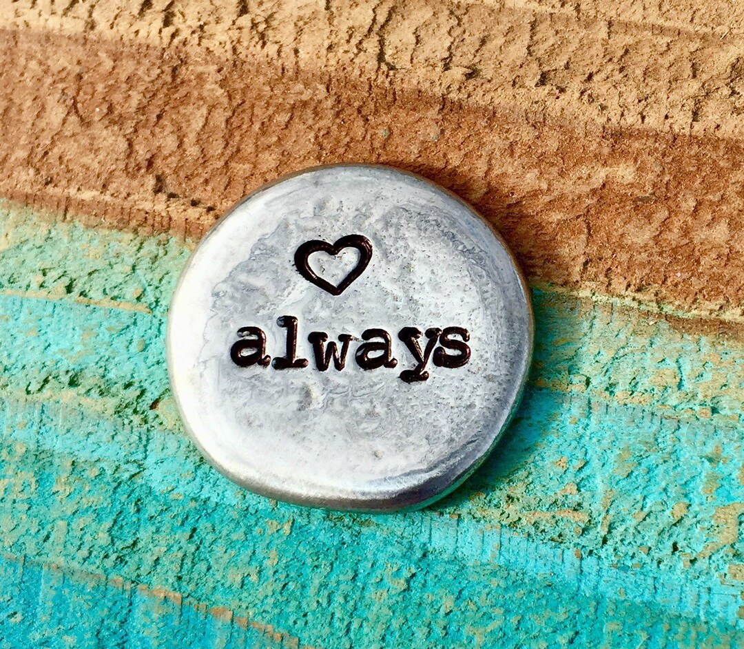 Personalized Coin Metal Token/ Custom Medallion Lucky Charm Stone ...