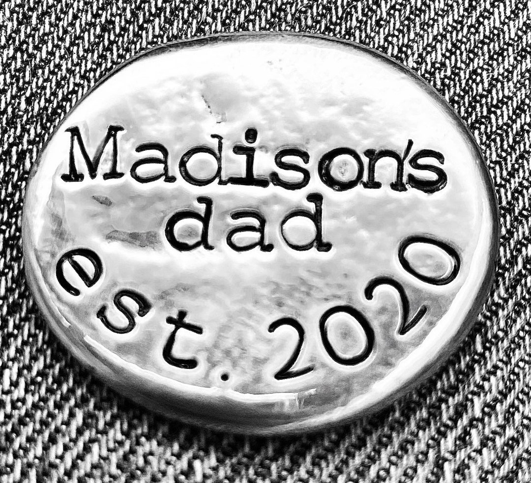 Custom Father’s Day Token With Established Date/ Personalized New Dad ...