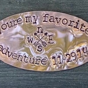 Custom Hiking Stick Medallion/ Personalize Walking Cane Badge/hand ...
