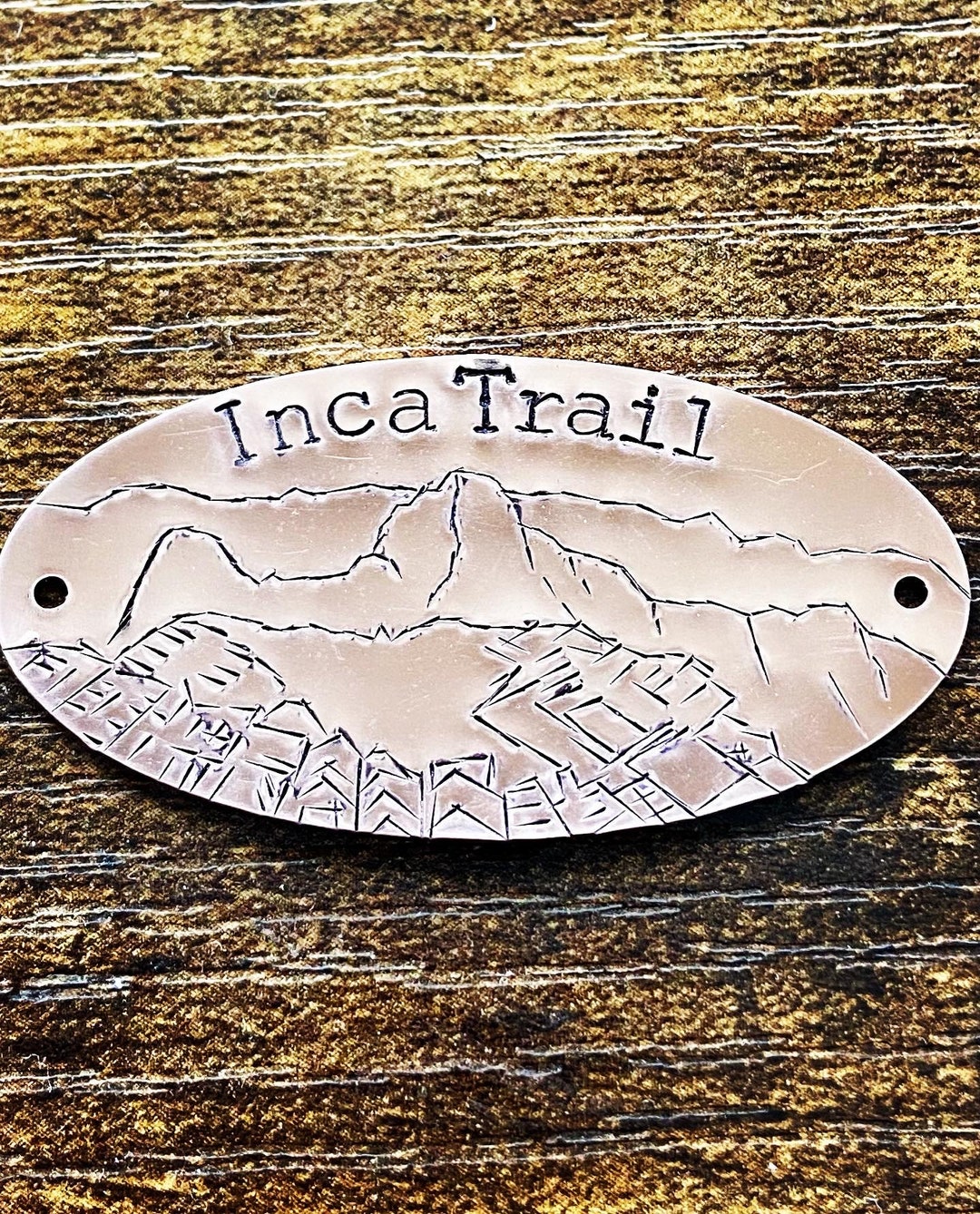 Custom Walking/ Hiking Stick Medallion/ Personalized Hand Stamped ...