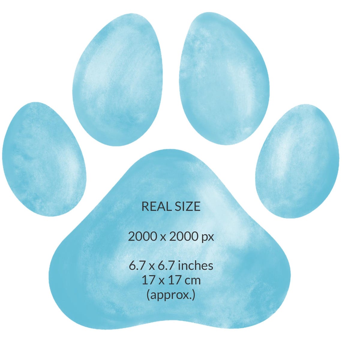 26 Paw Prints PNG Clipart, Dog & Cat Paw Print, Digital Watercolor Paw ...