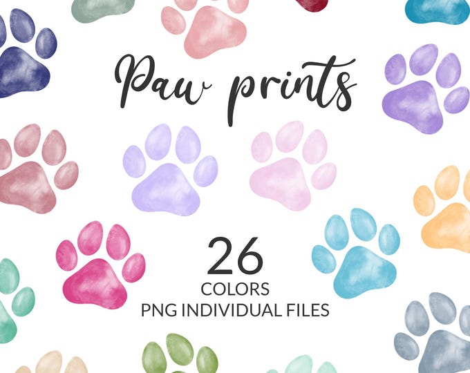 26 Paw Print Heart Frame Png, Cat & Dog Paw in Heart, Digital ...