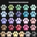 26 Paw Prints PNG Clipart, Dog & Cat Paw Print, Digital Watercolor Paw ...