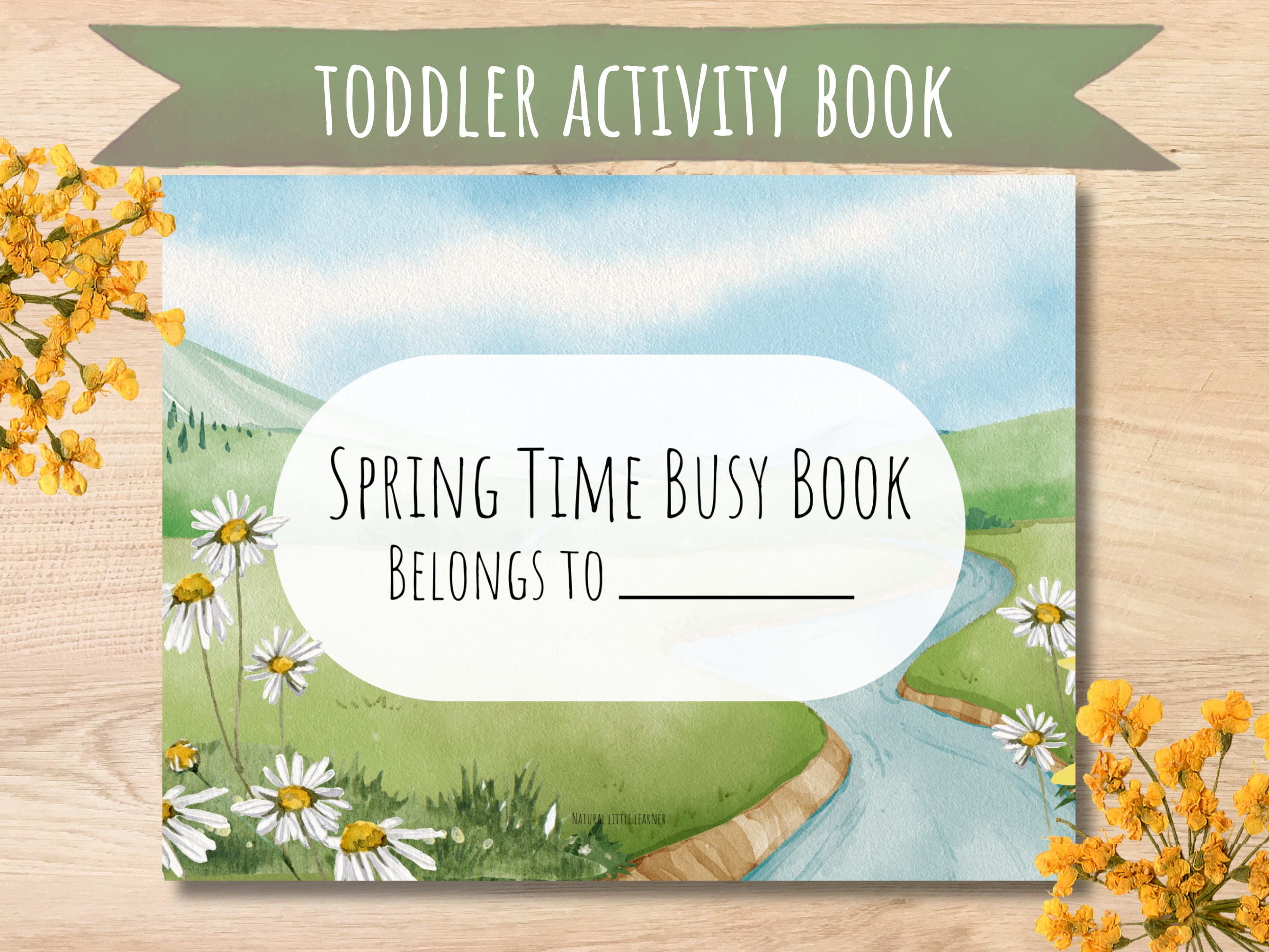 Spring Themed Busy Book, Printable Activity Book, Kids Quiet Book ...
