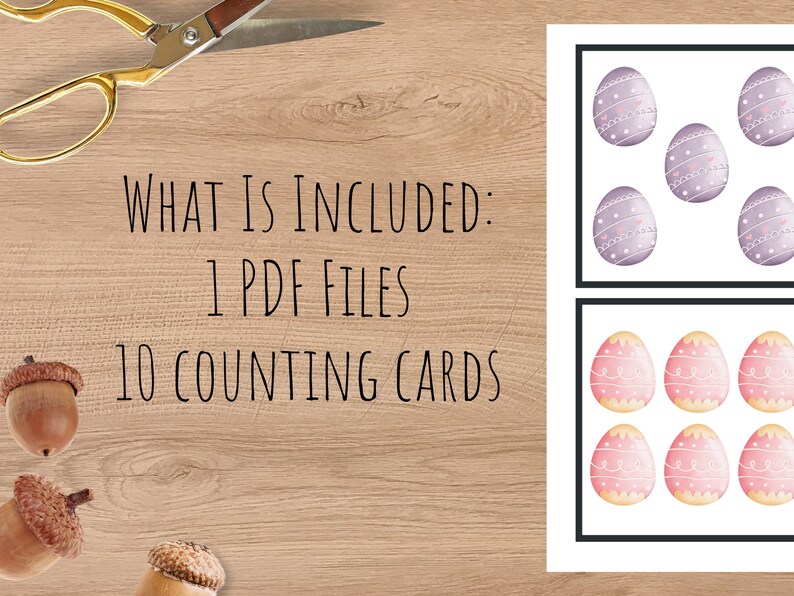 Easter Egg Counting Clip Cards, Spring Homeschool Activity (digital ...
