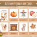 Autumn Vocabulary Cards, Fall Words, Seasonal Activity, Printable ...