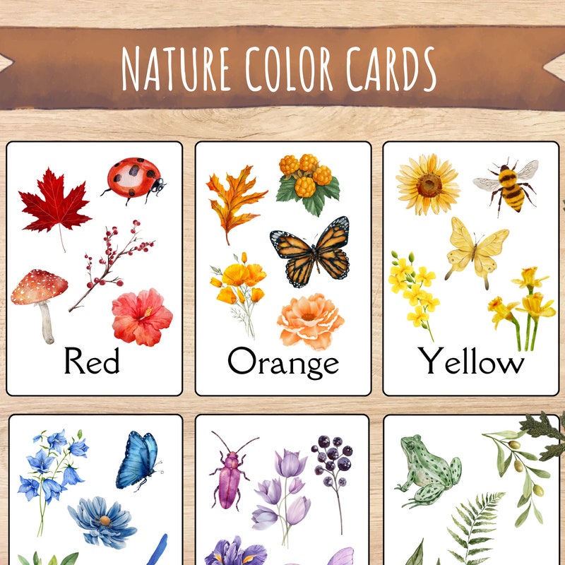 Nature Theme Cards - Etsy