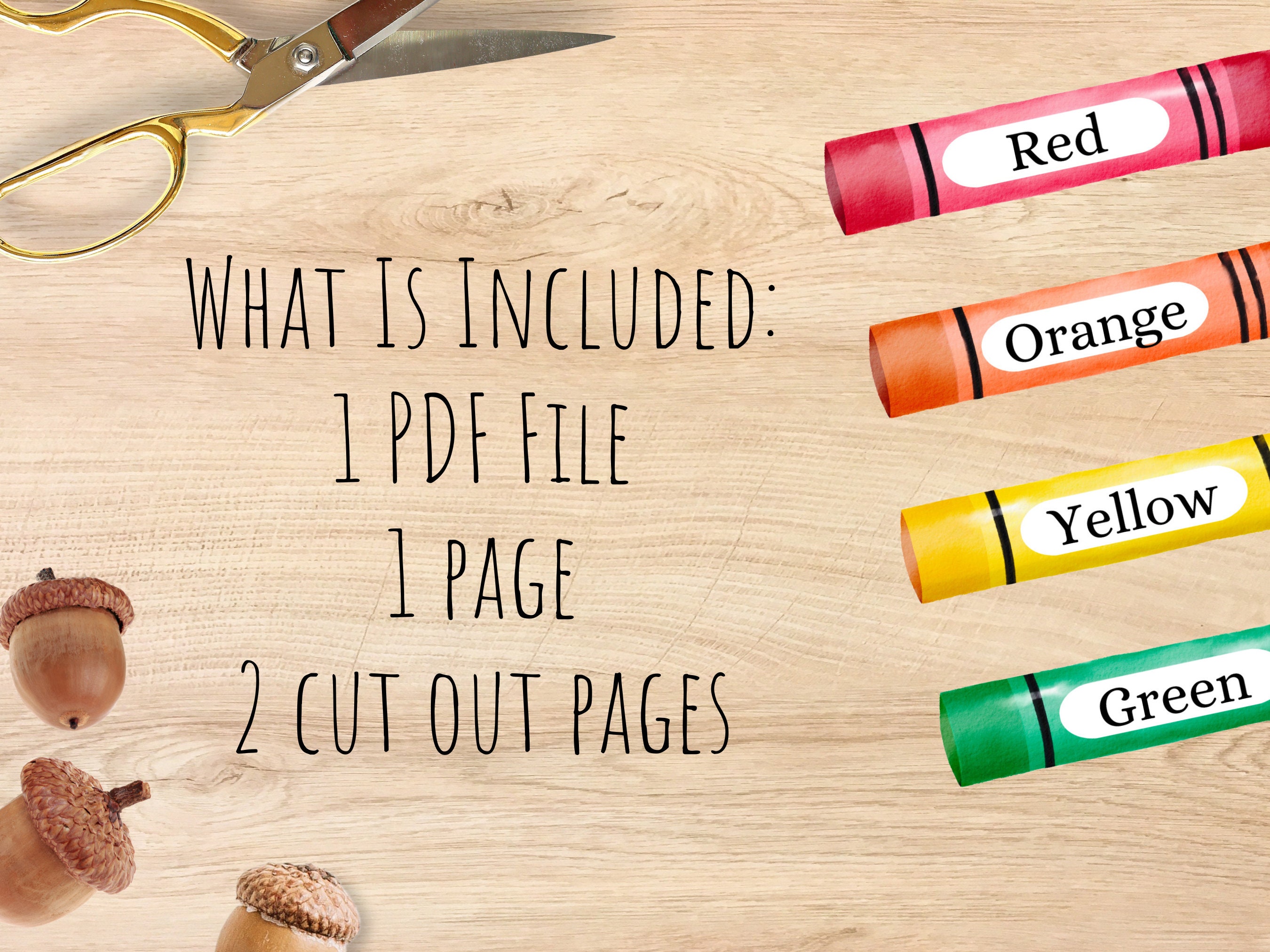 Crayon Color Matching Game, Busy Book Printable, Homeschool Worksheet ...