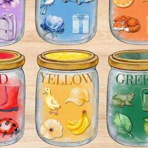 Color Matching Activity, Color Learning, Toddler Busy Book Printable ...