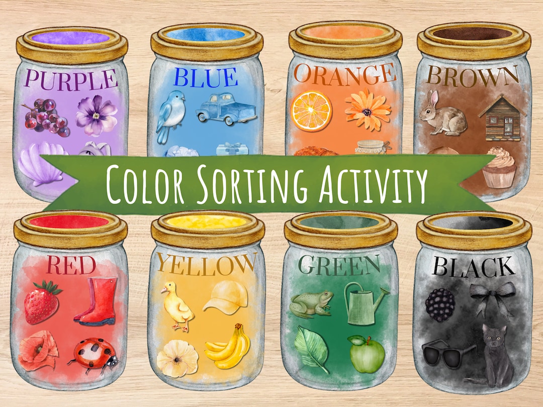 Color Matching Activity, Color Learning, Toddler Busy Book Printable ...