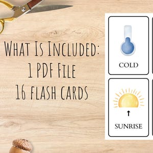 Weather Flashcards, Learn Weather, Toddlers and Preschoolers ...