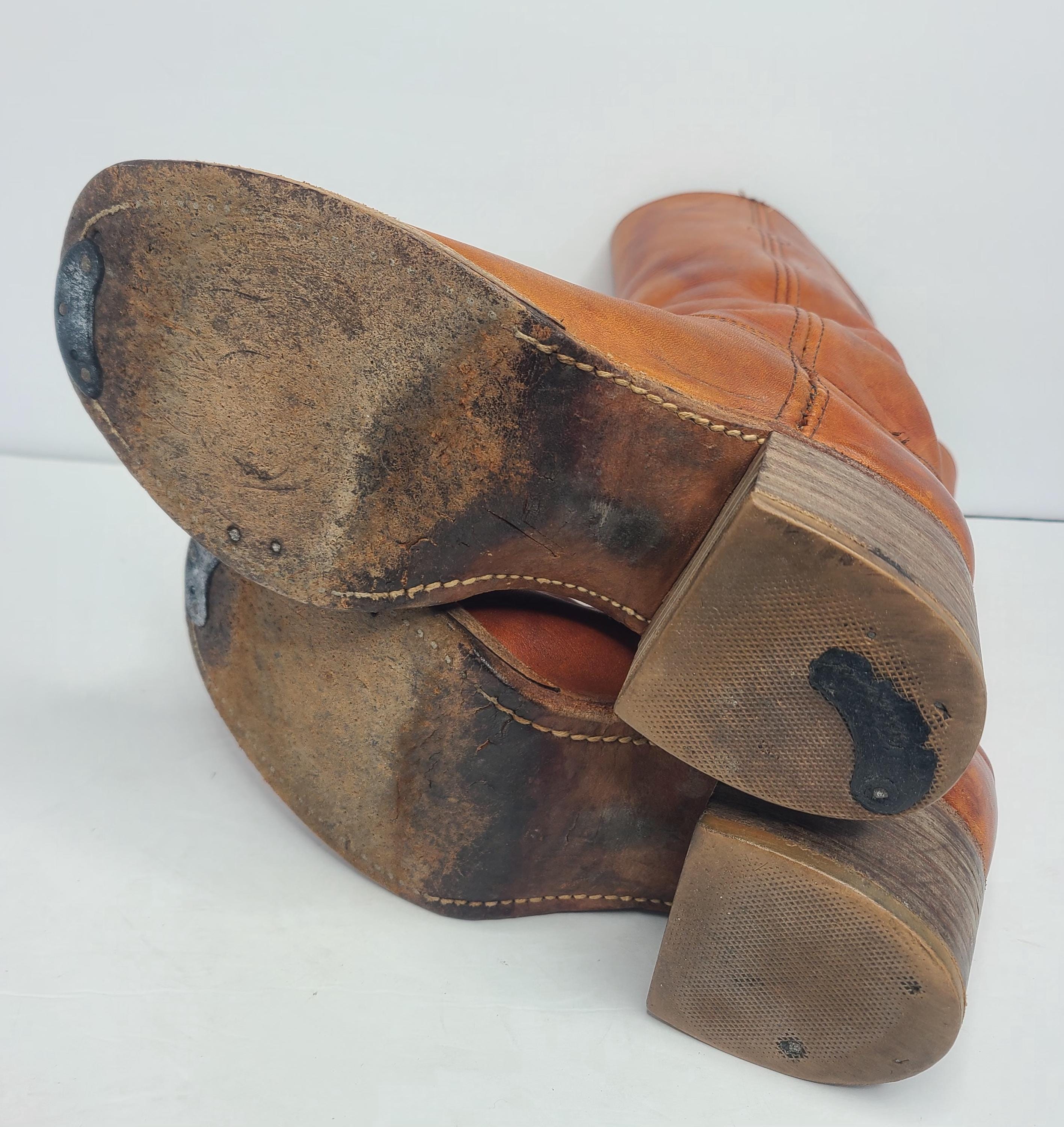 Vintage FRYE Black Label Mens 70s Campus Sunrise Boots Size 7D Made in ...