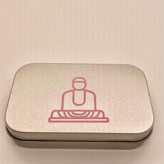 Pink Buddha tin Storage & Organization Tins Boxes & Bins etna.com.pe