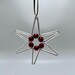 Silver Star Glass Christmas Tree Ornament - Etsy