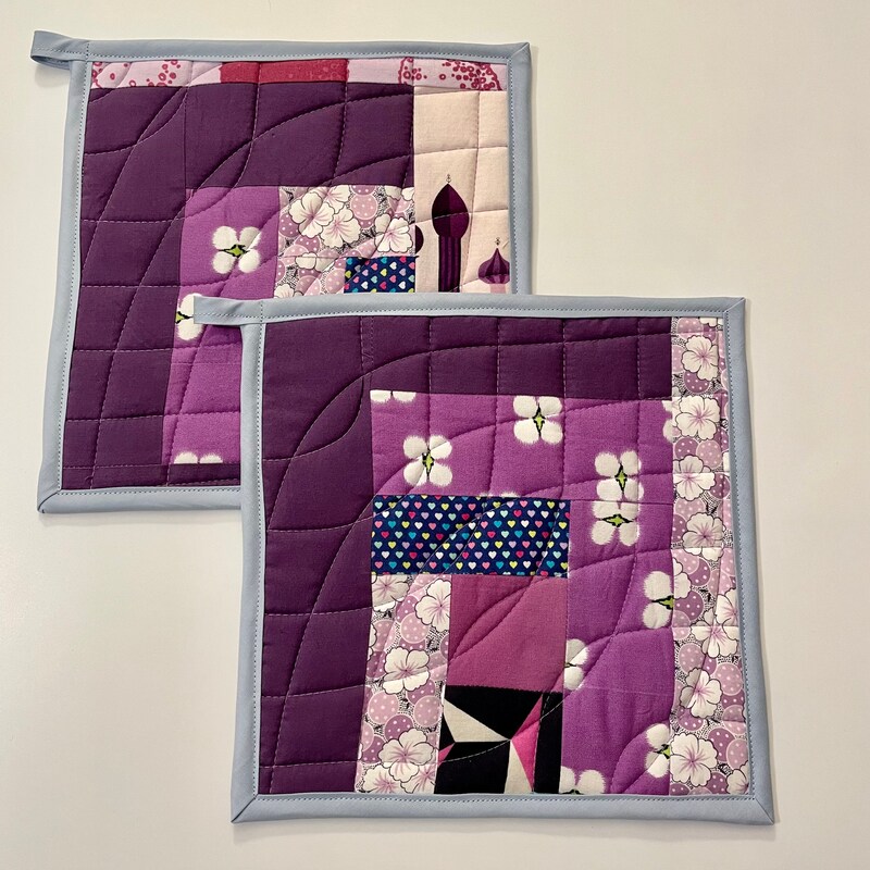 Patchwork Potholders - Etsy
