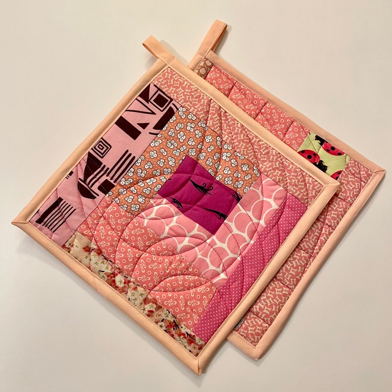 Patchwork Potholders - Etsy