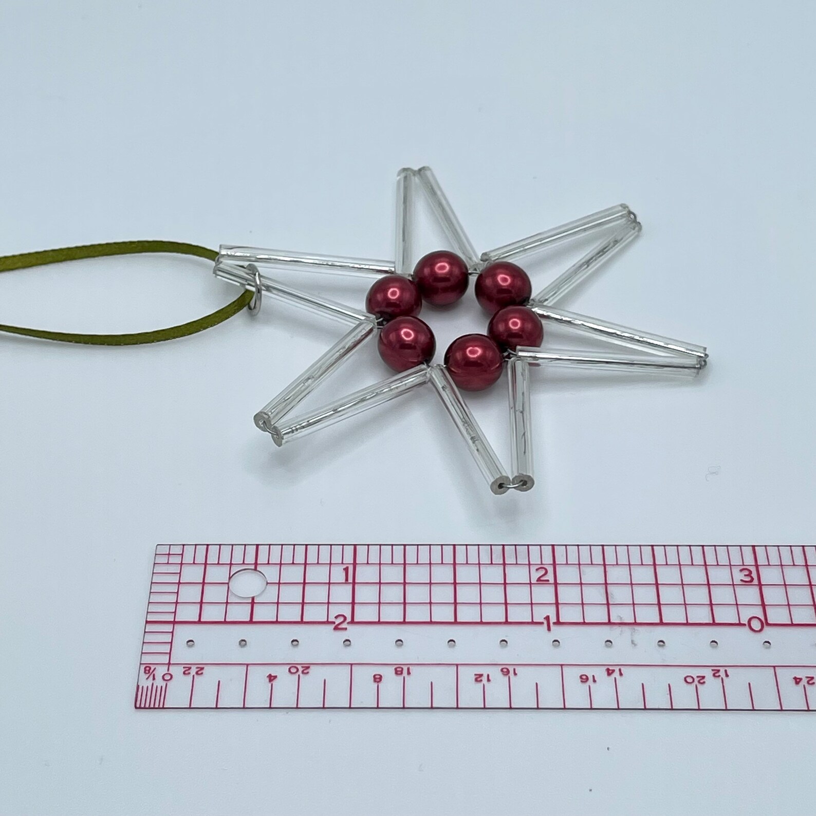 Silver Star Glass Christmas Tree Ornament - Etsy