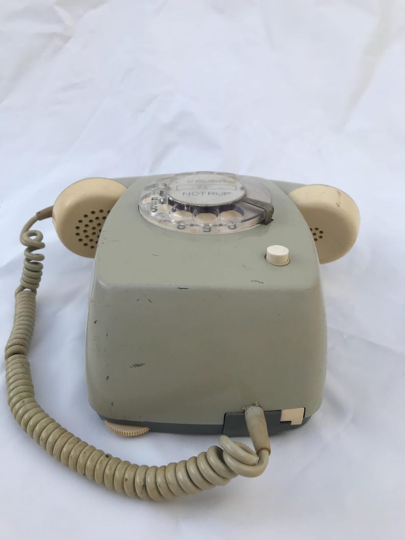 Vintage Landline Telephone With Rotary Dial 1970S, NOT WORKING ...