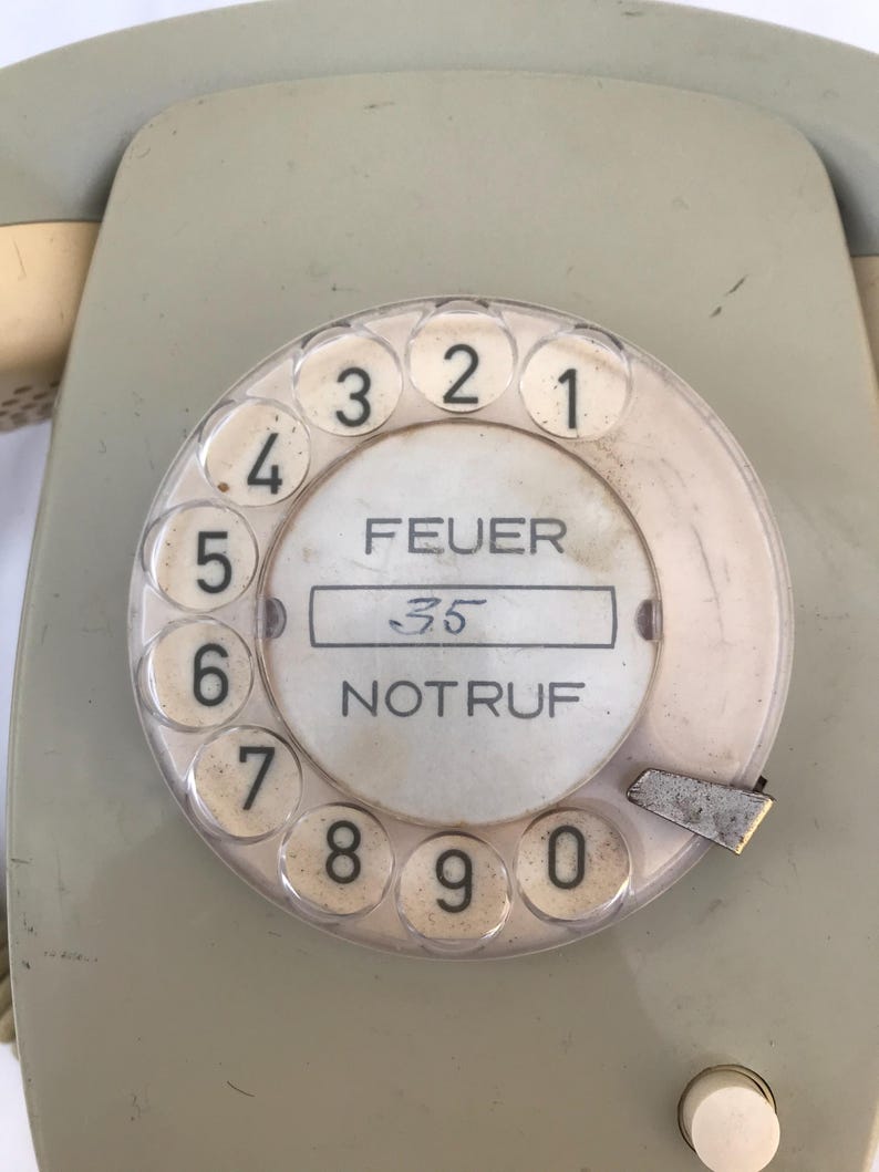 Vintage Landline Telephone With Rotary Dial 1970S, NOT WORKING ...