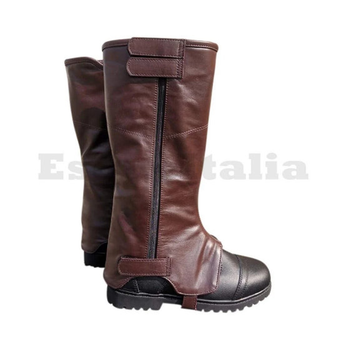 Book of Inspired Boba Fett Leather Boot Cover Custom Made Bo-katan ...