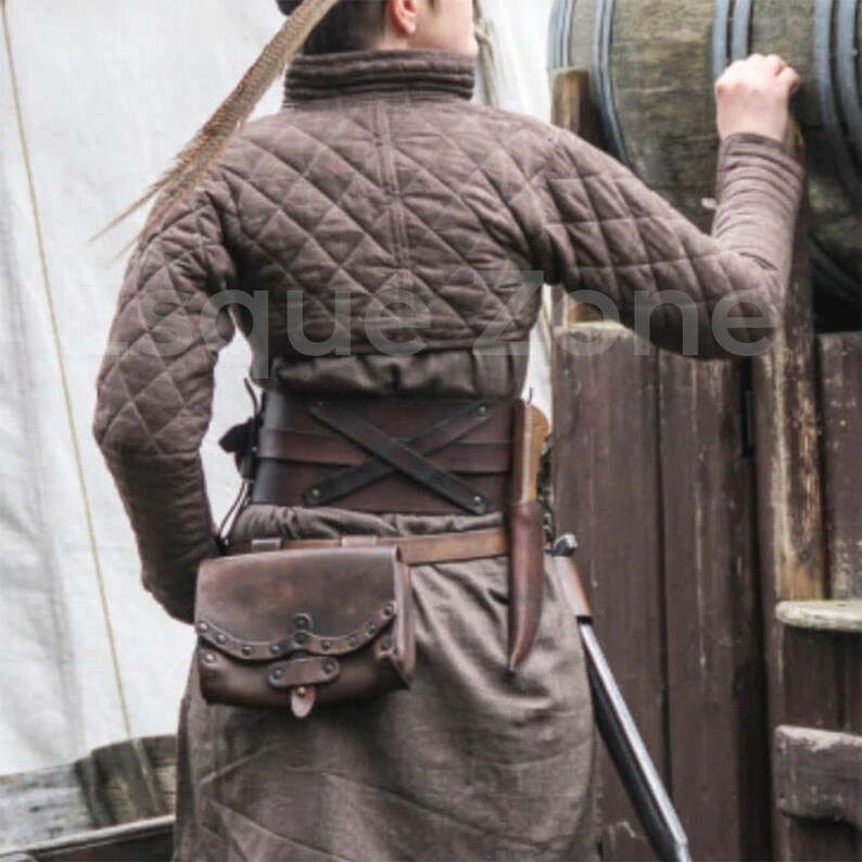 Handcrafted LARP Double Belt Authentic Saxon and Viking-inspired Design ...